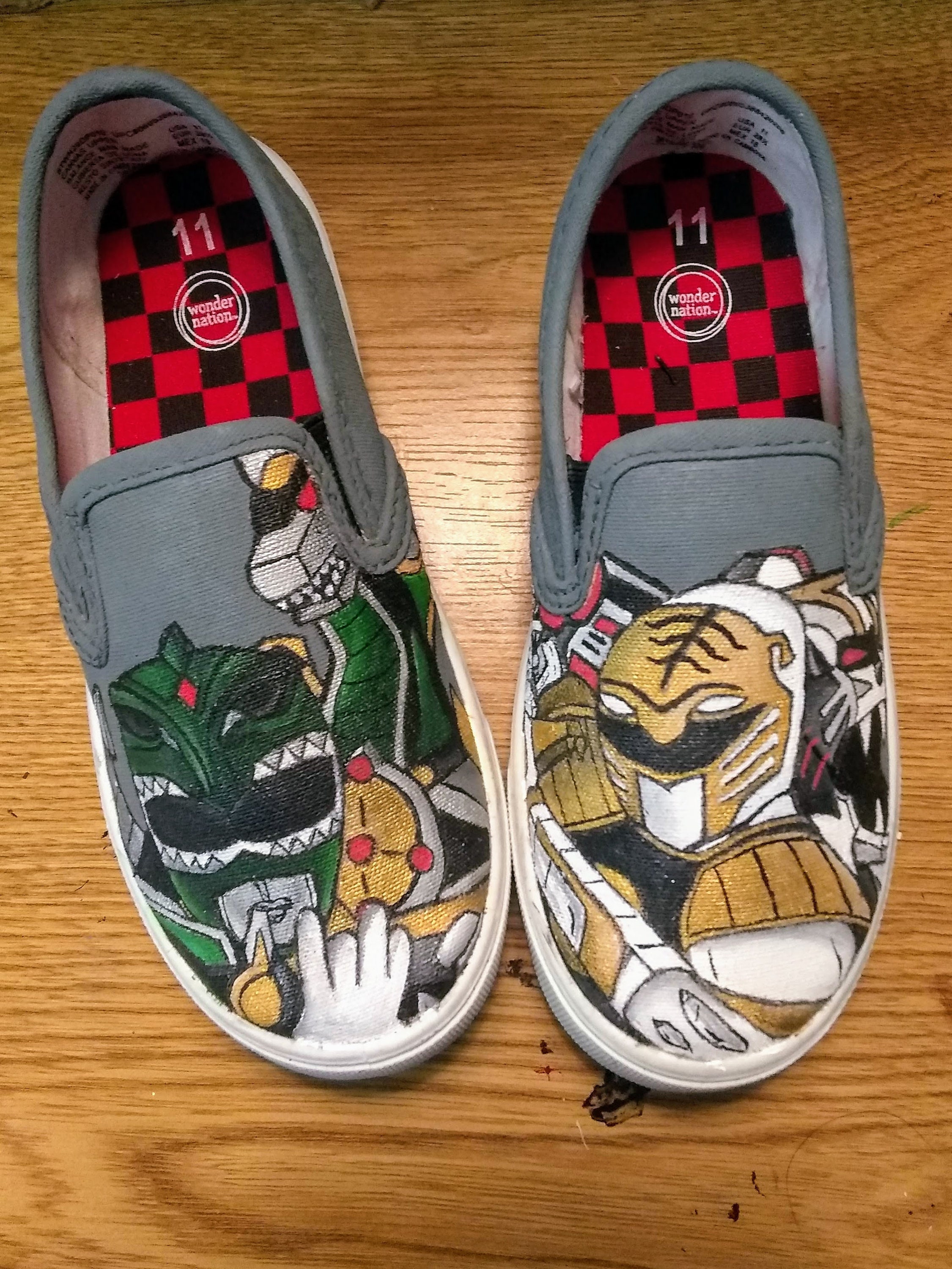 Power Ranger Painted Shoes | Etsy