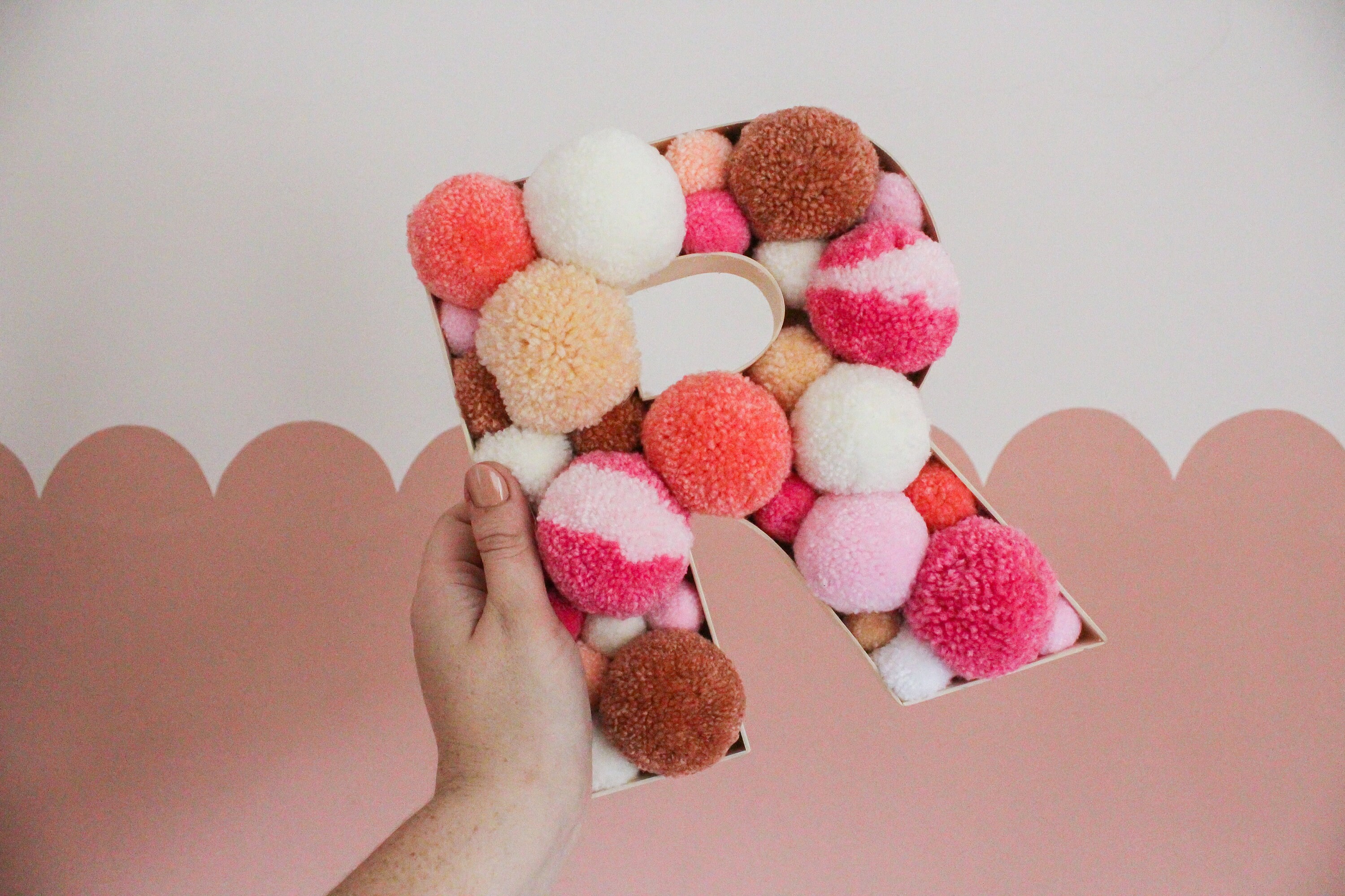 Pom Pom Letter - Etsy