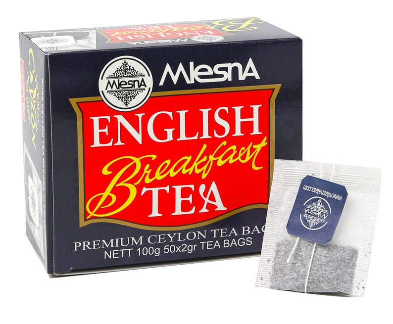 Mlesna Pure Ceylon English Breakfast Tea in Tea Bags - Etsy