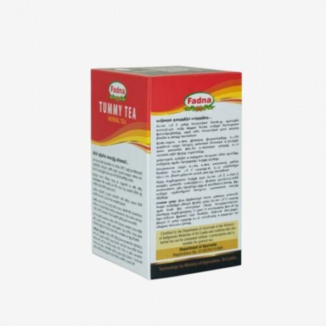 Fadna Tummy Tea 20 Bags Pure Ayurvedic Herbal Weight Loss Slim Ceylon ...