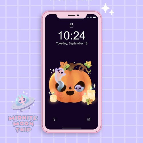 Cat Phone Wallpaper Pastel Goth Background Witchy Iphone - Etsy