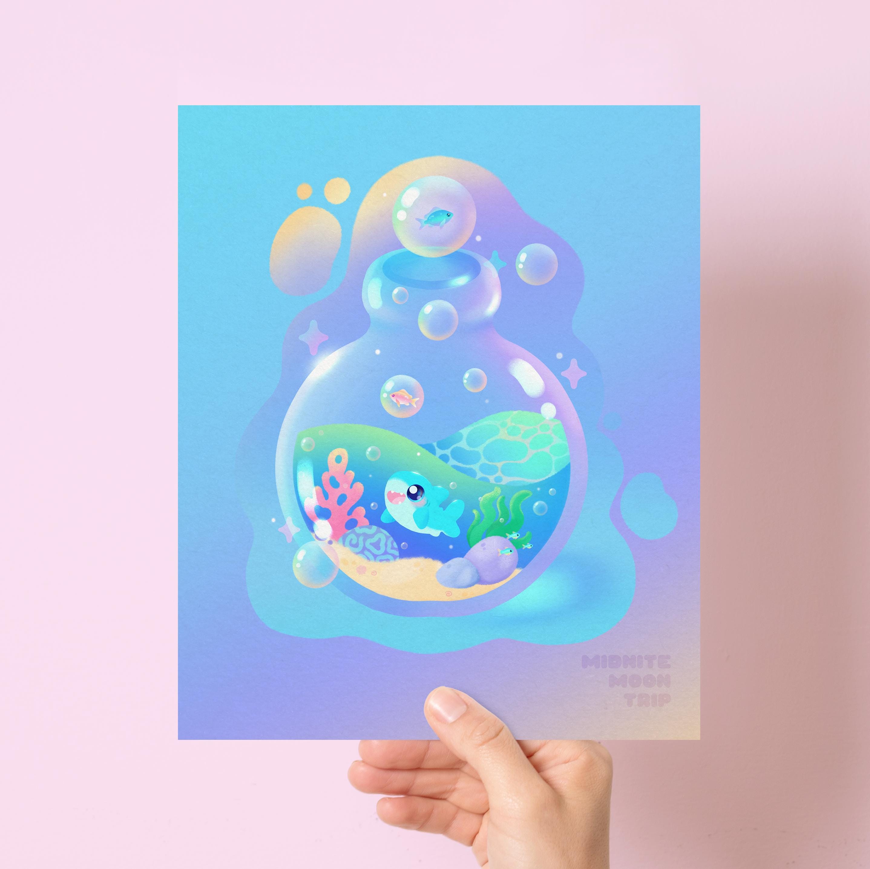 Shark Potion Bottle Transparent PNG Clipart–cute Kawaii Whimsical ...