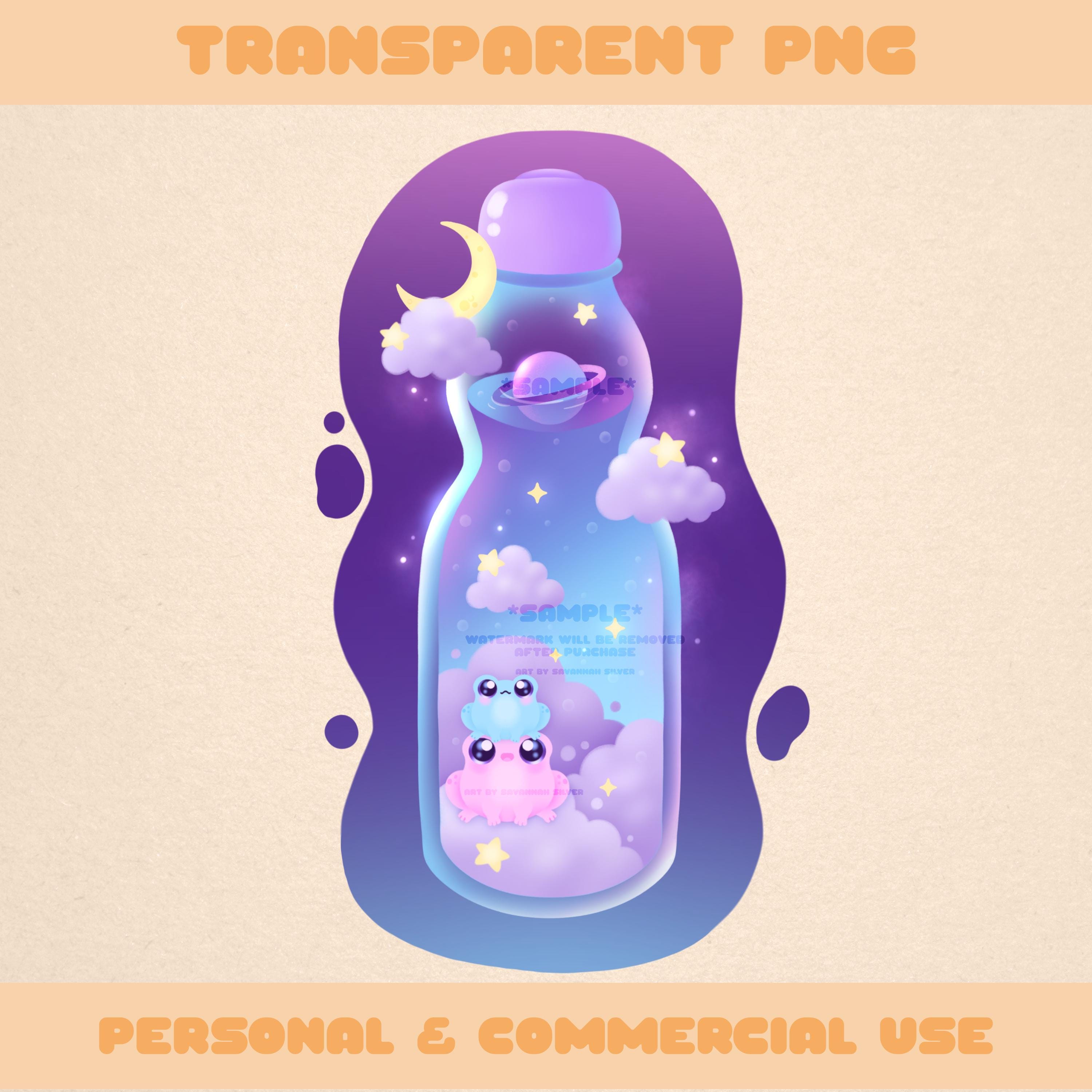 Frog Ramune Transparent PNG Clipart – Cute Kawaii Whimsical Digital Art ...