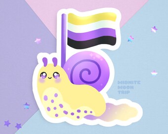 Lgbt Snail Stickers - Etsy
