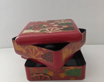 Lacquer Japanese Bento Box - Etsy