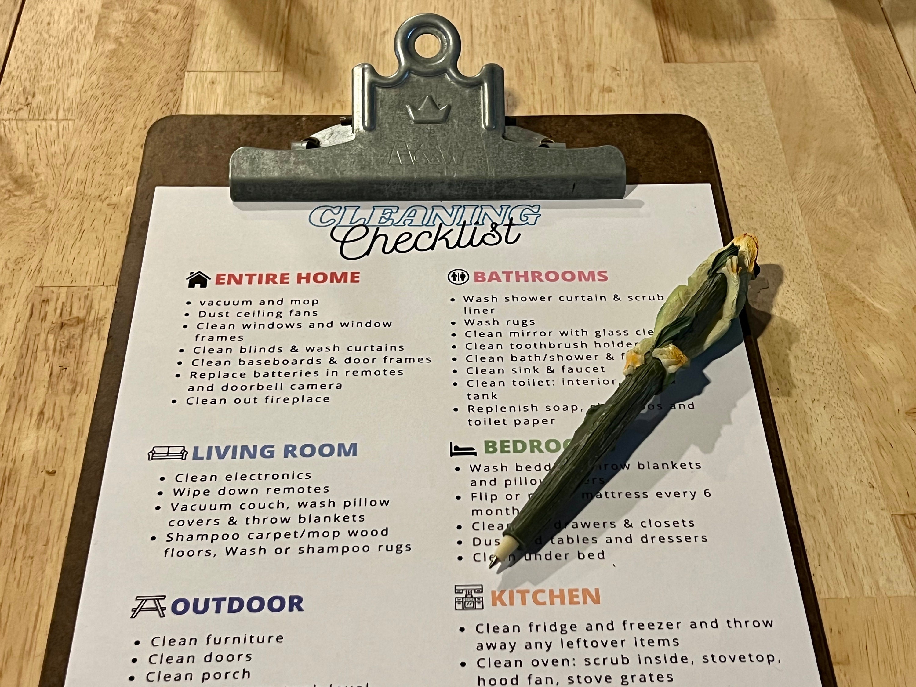 Airbnb/vrbo Printable Cleaning Checklist - Etsy