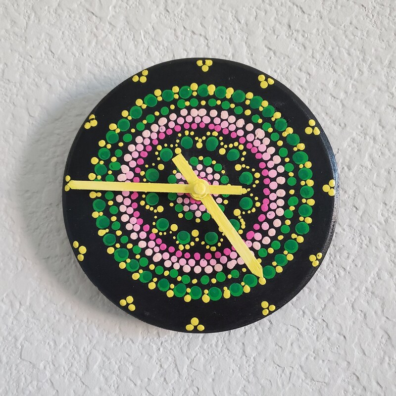 Hand Painted Clock - Etsy