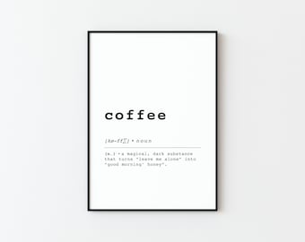 Coffee Word Art - Etsy