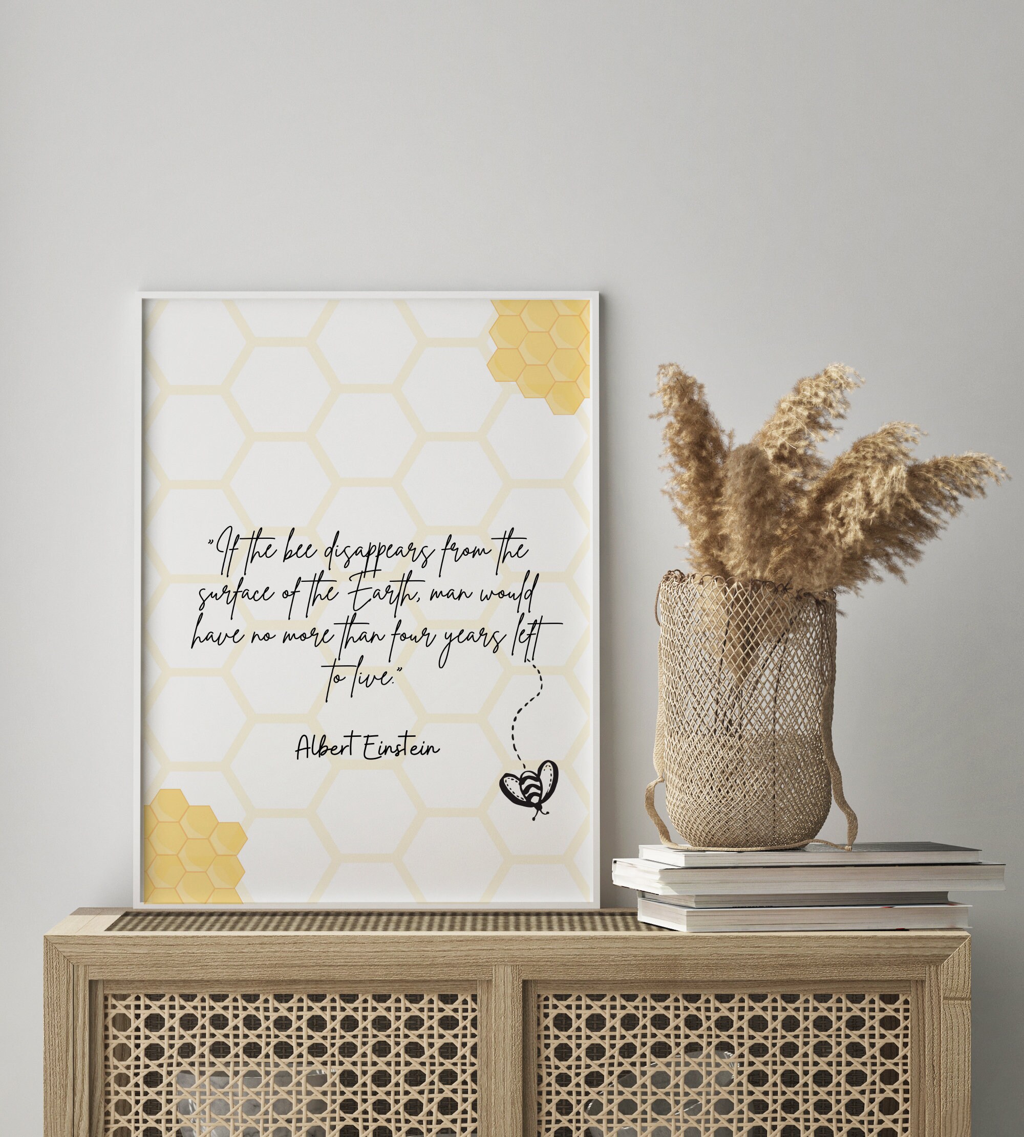 BEE Inspirational Printable Wall Art Minimalist Creative Digital ...