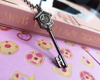 Clock Key Necklace | Etsy