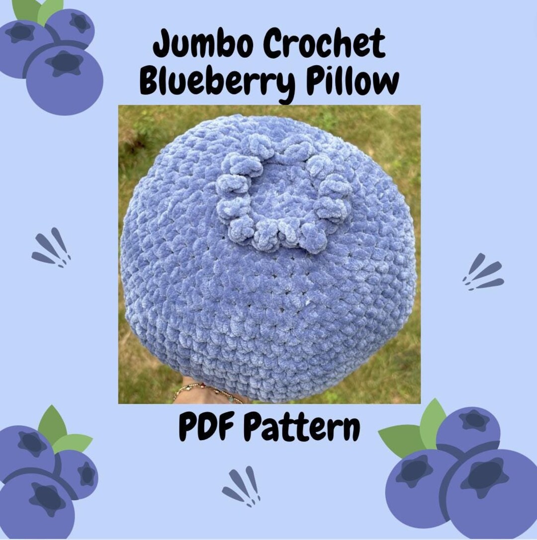 Jumbo Blueberry Pillow Crochet Pattern - Etsy