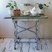 Vintage Cast Iron Sewing Machine Base With Sage Green Painted and ...