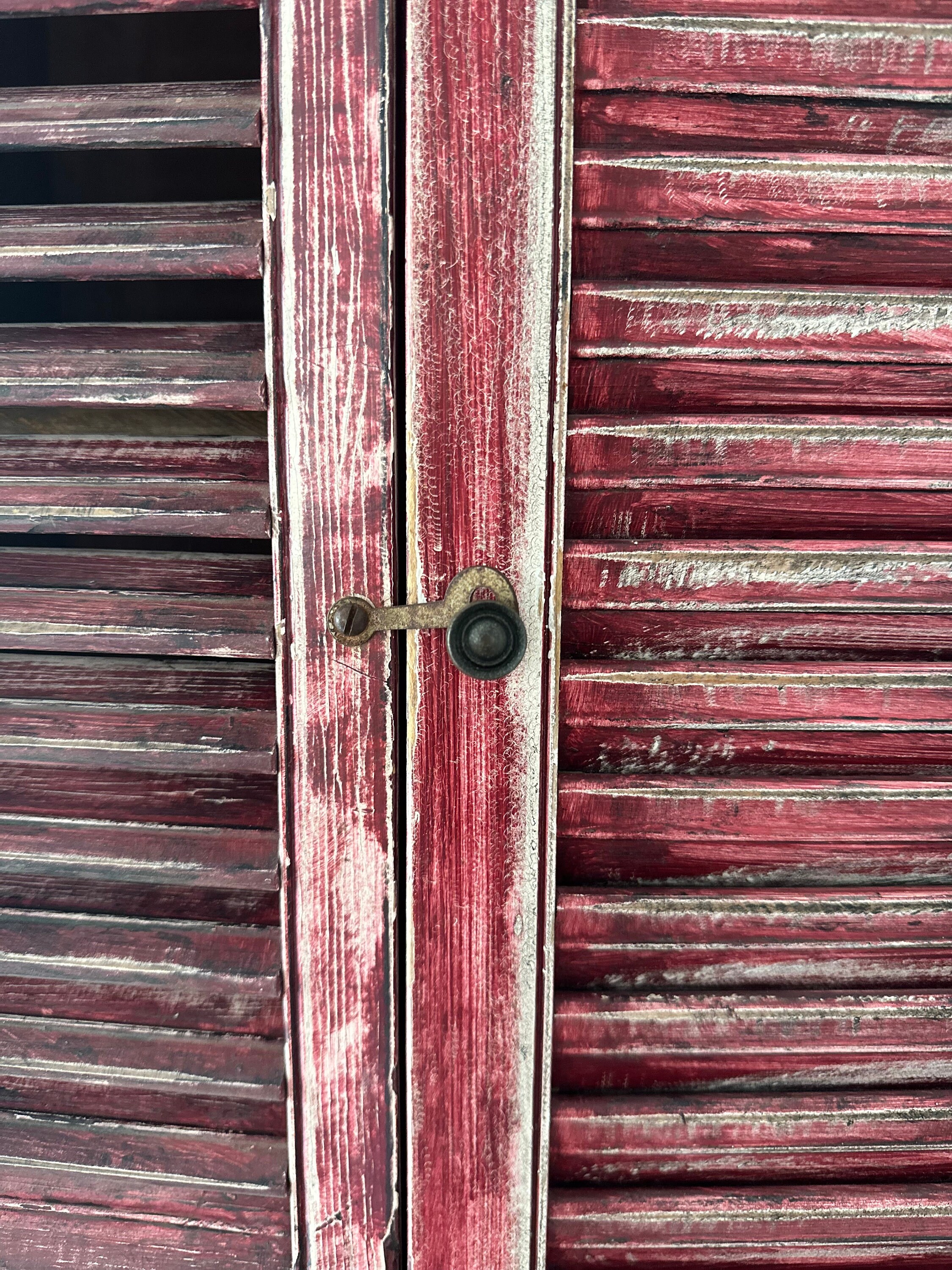 RARE FIND! Boho Chic Shutter Doors Cabinet / Armoire - Etsy