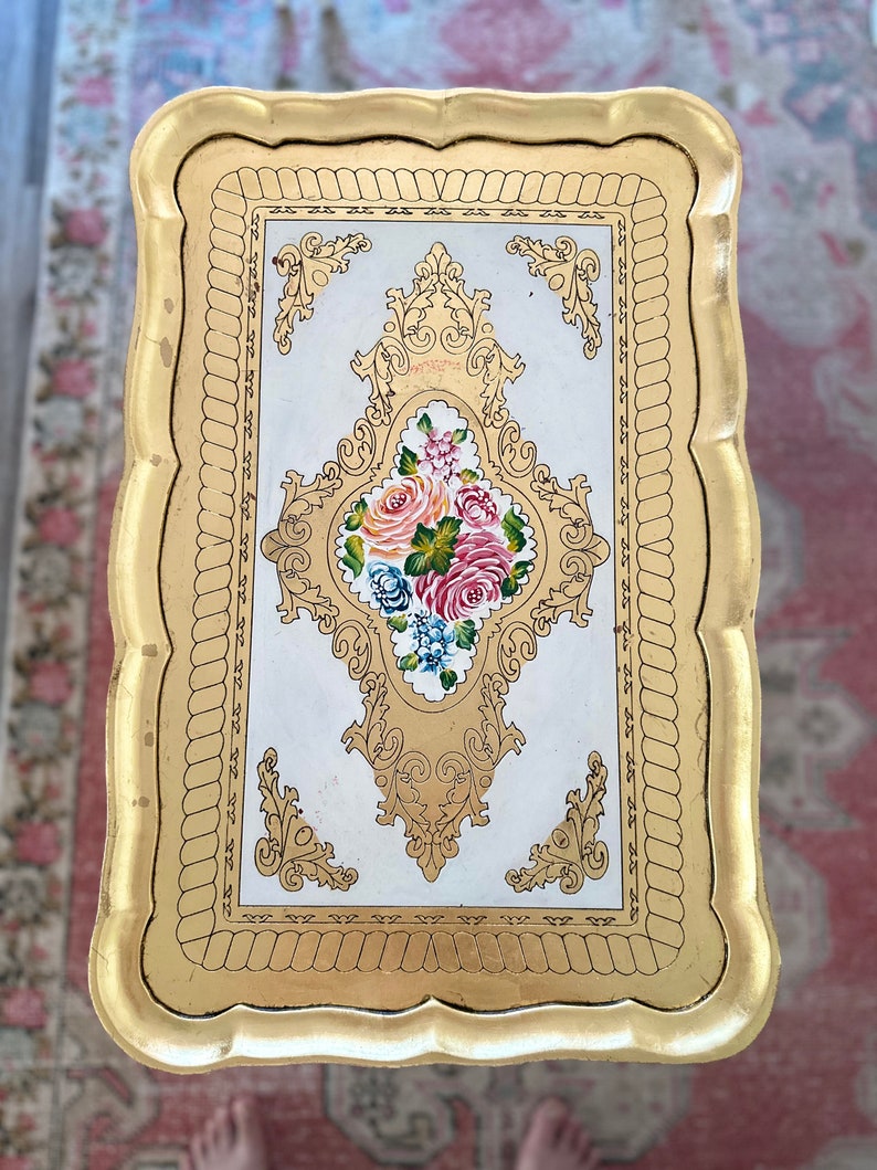 Stunning Vintage Italian Florentine Gold Gilt Nesting Tables, a Set of ...