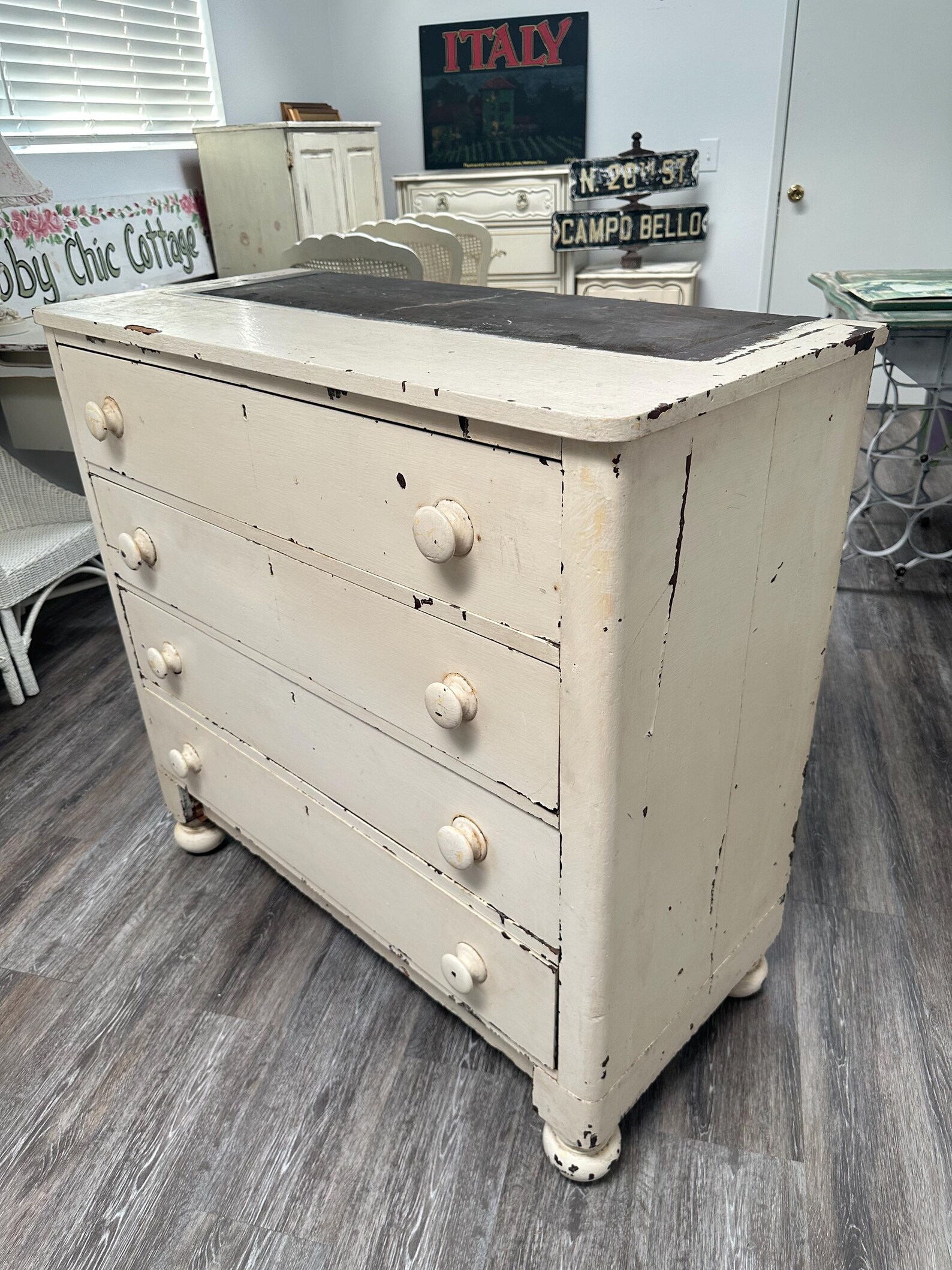 Rare Find! Rachel Ashwell Farmhouse Antique Two Tier Dresser - Etsy