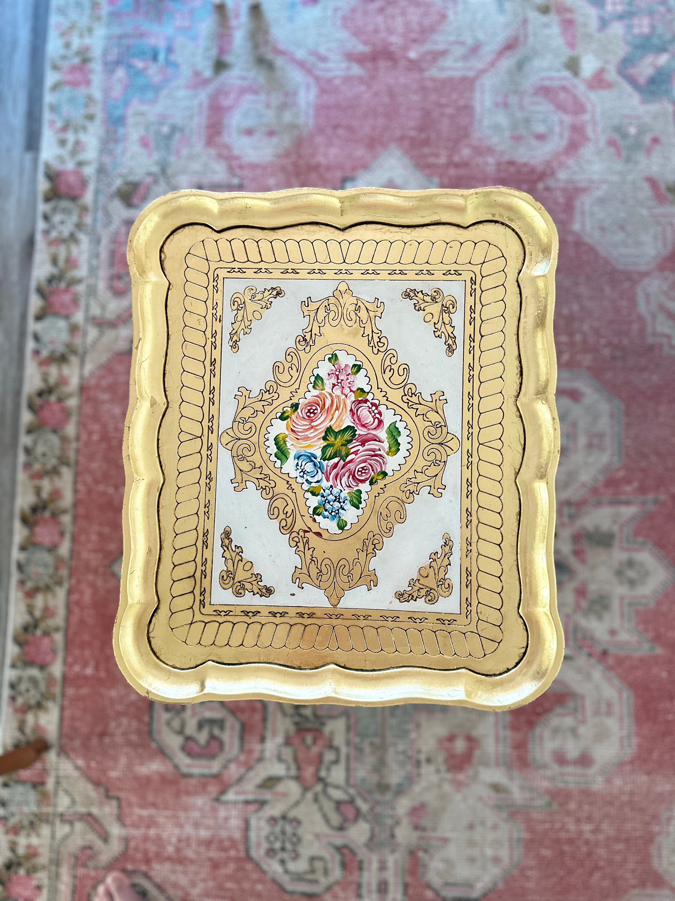 Stunning Vintage Italian Florentine Gold Gilt Nesting Tables, a Set of ...