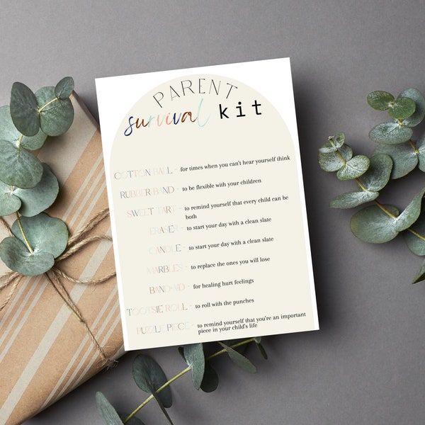 Parent Survival Kit - Etsy