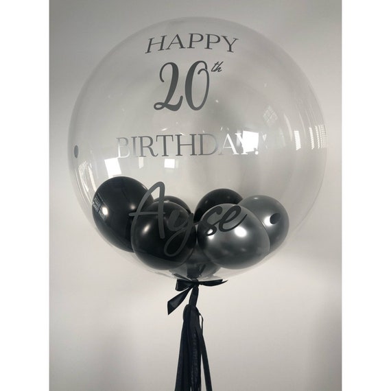 Helium Stuffed Designer Balloon for Birthday Personalized. | Etsy