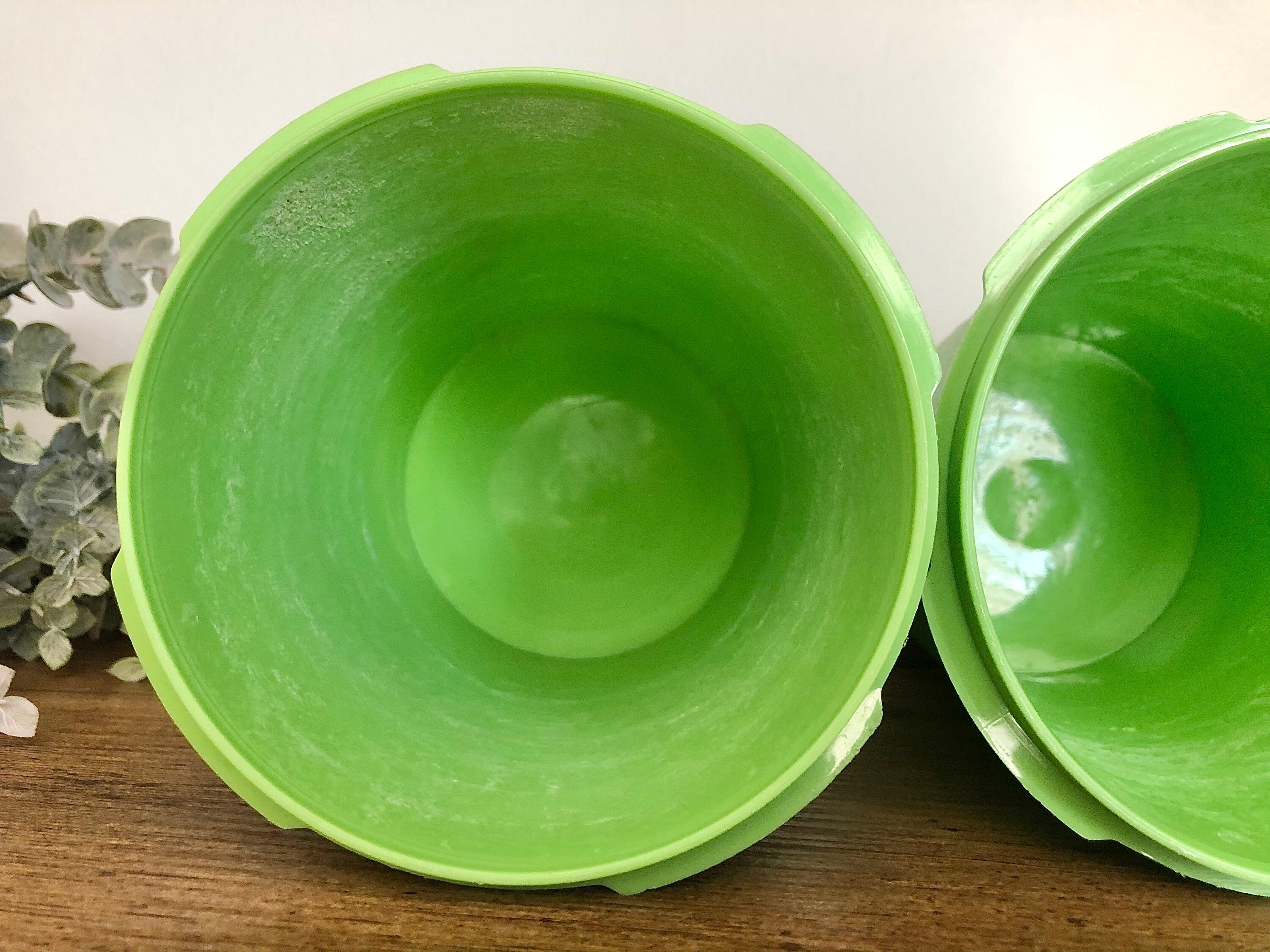 Vintage 811 Tupperware Canisters with Lids Lime Green | Etsy