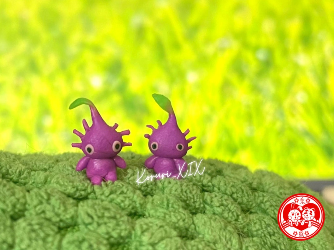 Purple Pikmin Polymer Clay Hypoallergenic Earrings - Etsy