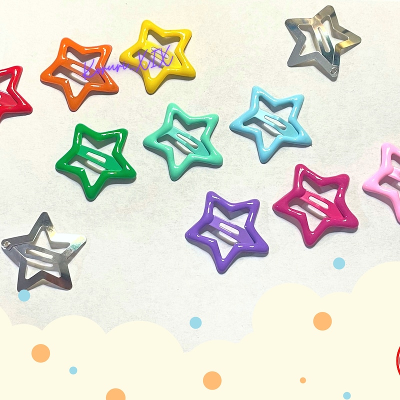 Star Hair Clips - Etsy