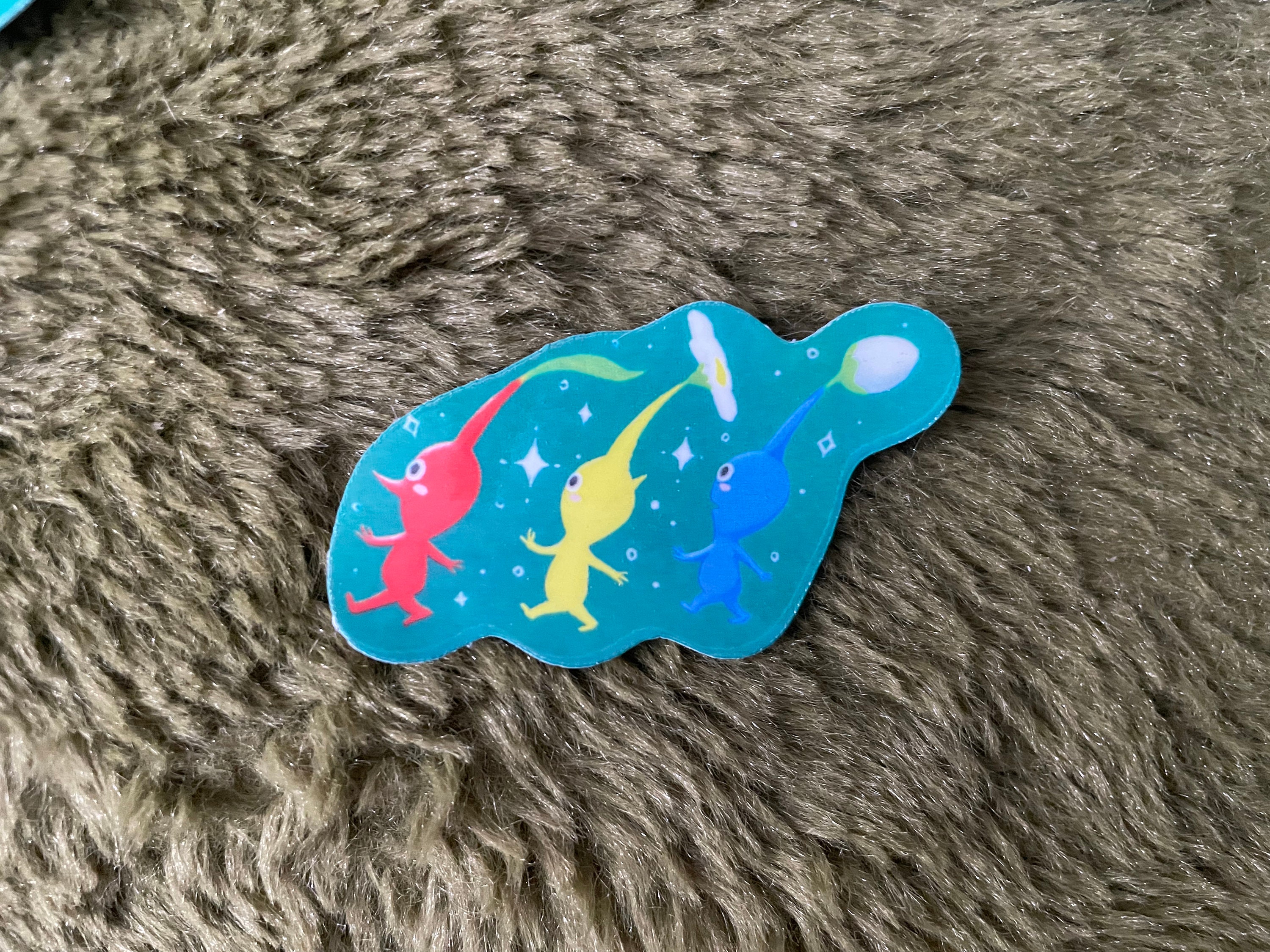 Pikmin Laminated Stickers - Etsy