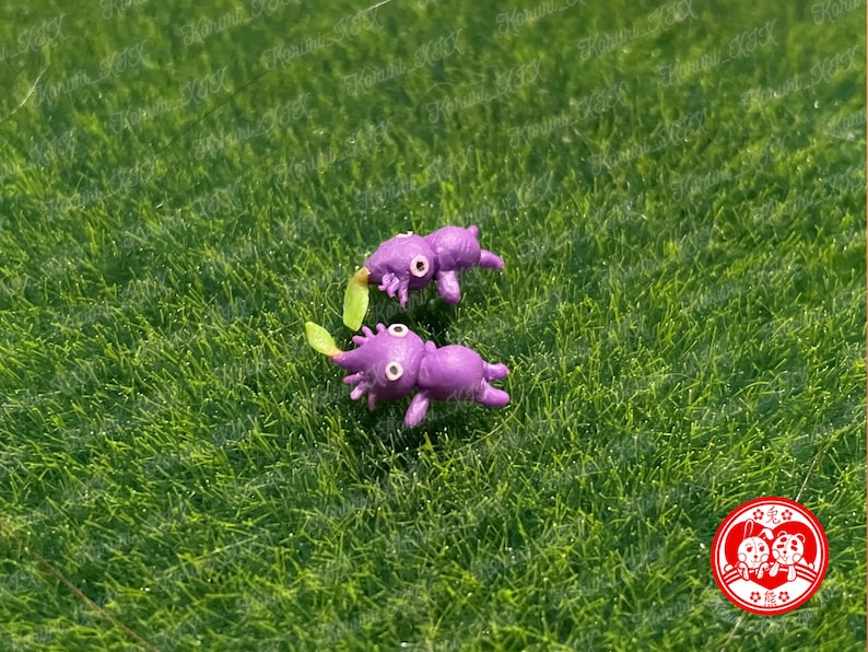 Purple Pikmin Polymer Clay Hypoallergenic Earrings - Etsy