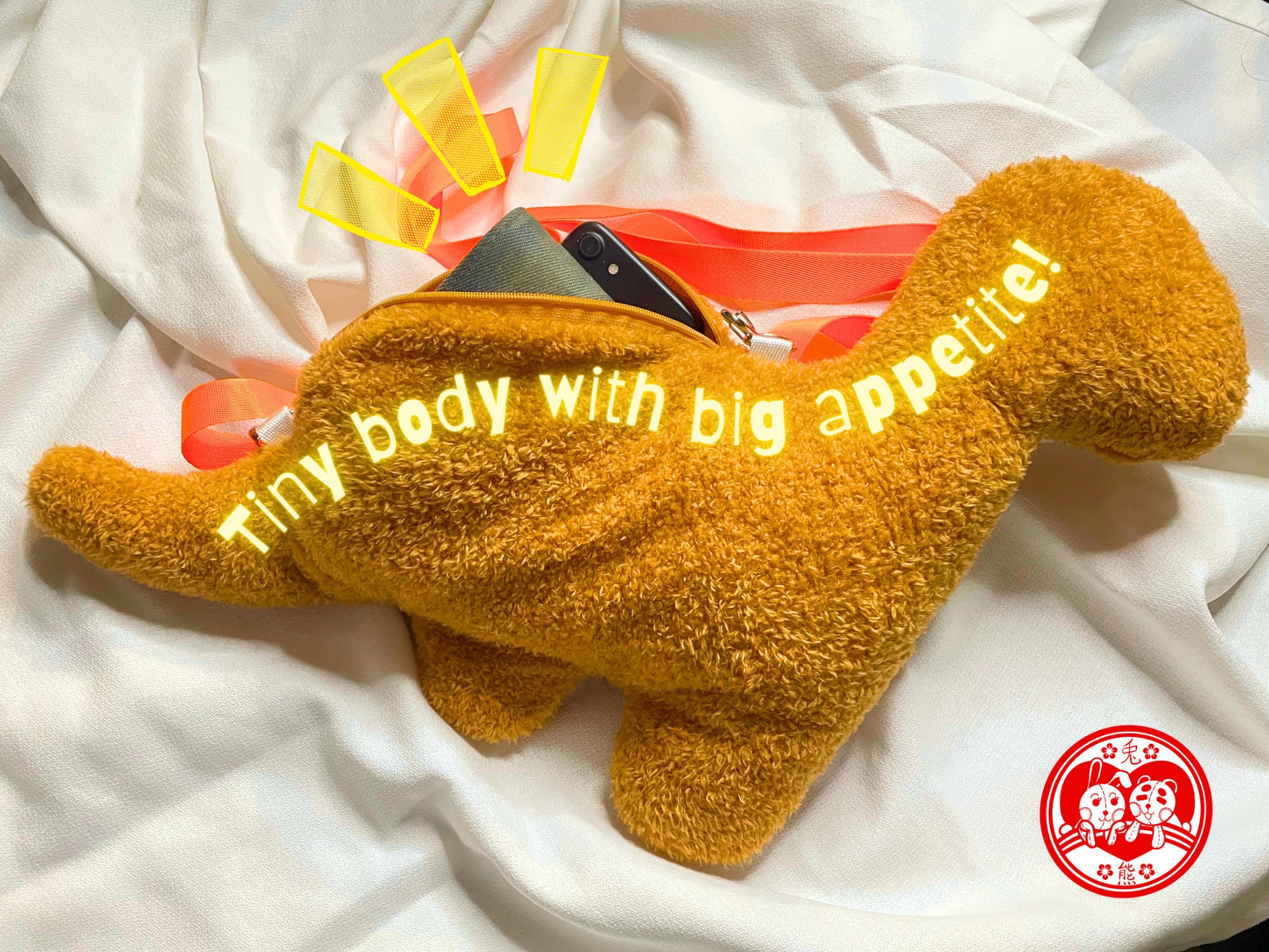 Dino Chicken Nugget Shaped Crossbody Shoulder Bag - Etsy