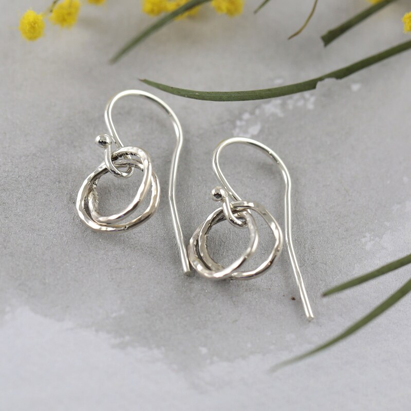 Tiny Dangle Earrings - Etsy