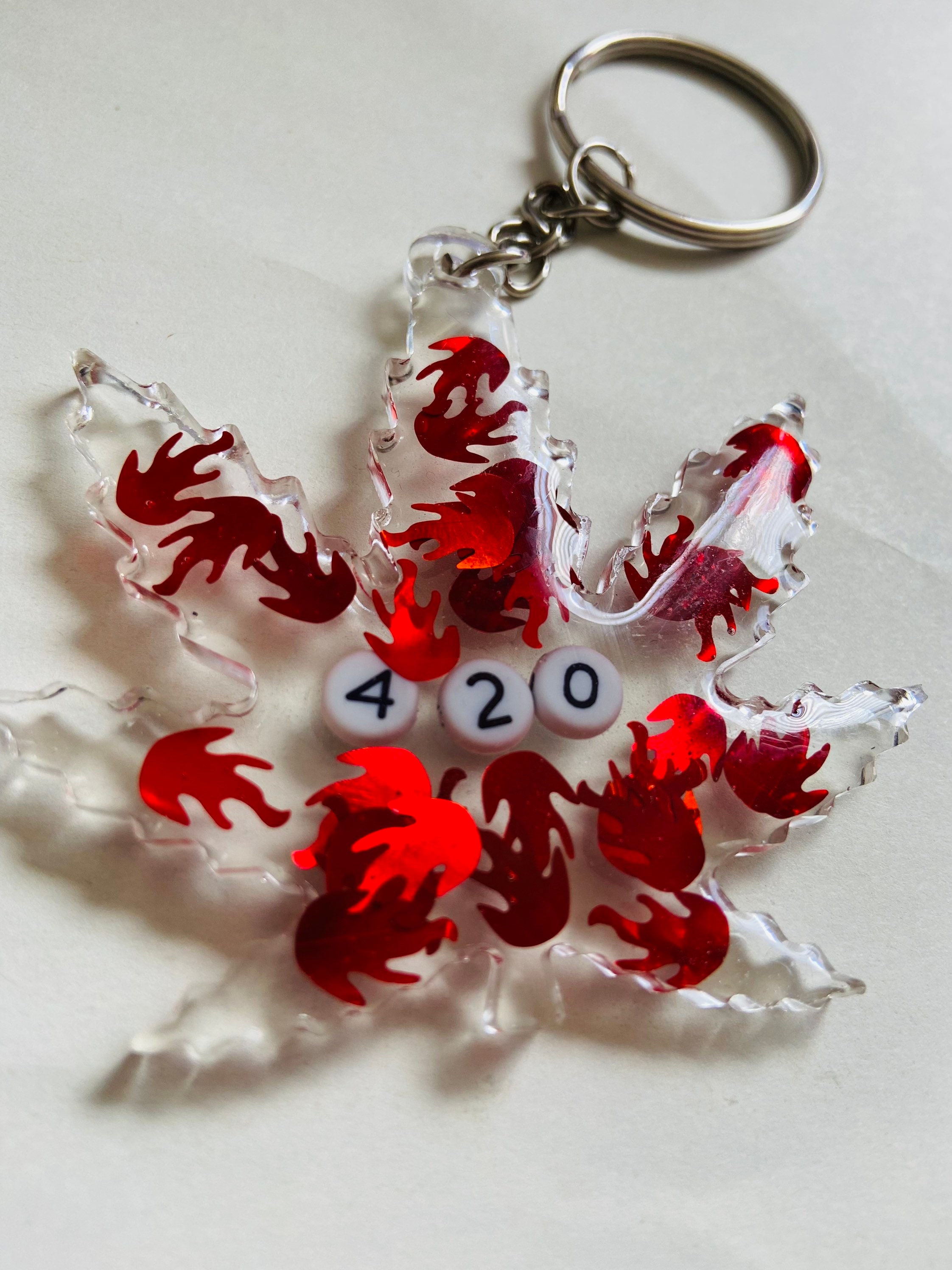 Weed Leaf Keychain,custom Marijuana Leaf Keychain,420 Gift,marijuana ...