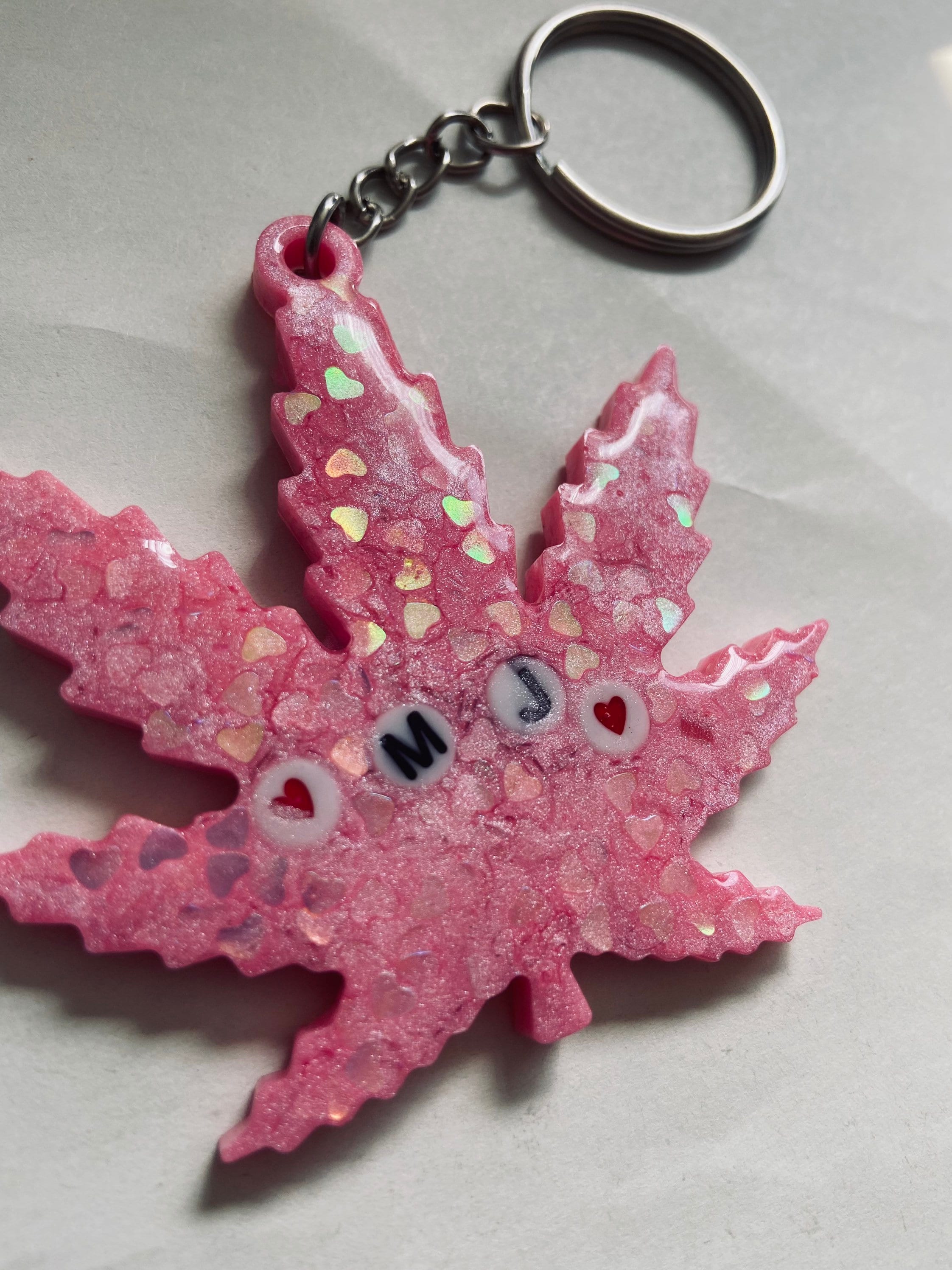 Weed Leaf Keychain,custom Marijuana Leaf Keychain,420 Gift,marijuana ...