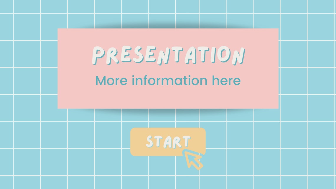 Cute Pastel Powerpoint Template | Canva Template - Etsy