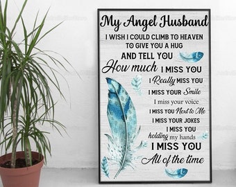 My Angel Husband Poster - Etsy