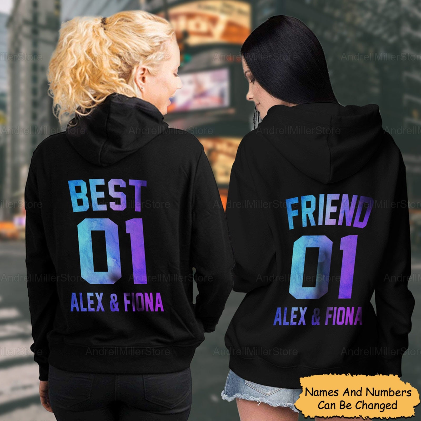 3 Matching Best Friend Hoodies