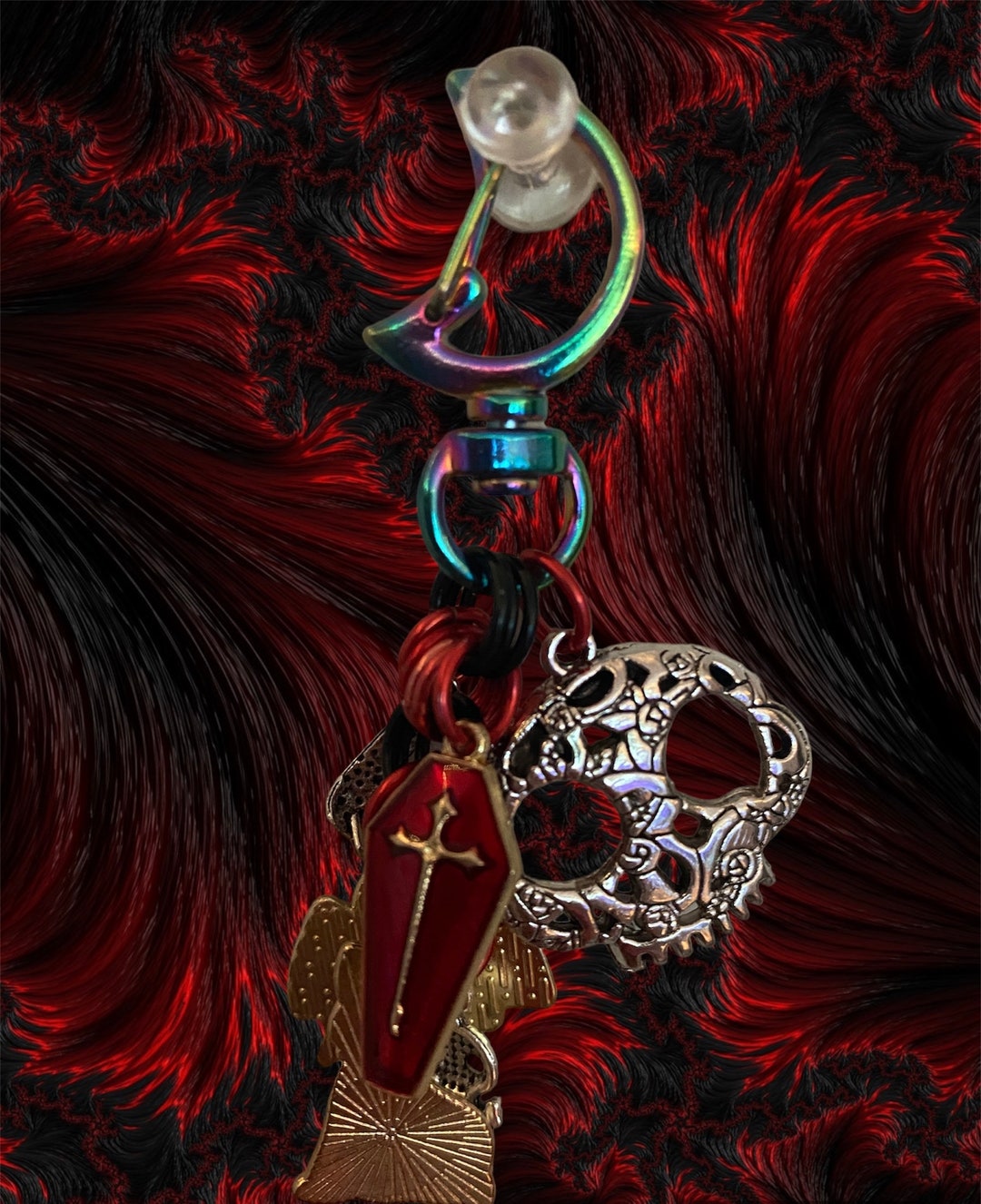 Gothic Keychain/bag Charm 2 - Etsy
