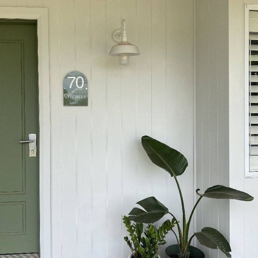 Arch Small House Sign Street Sign House Number Plaque - Etsy