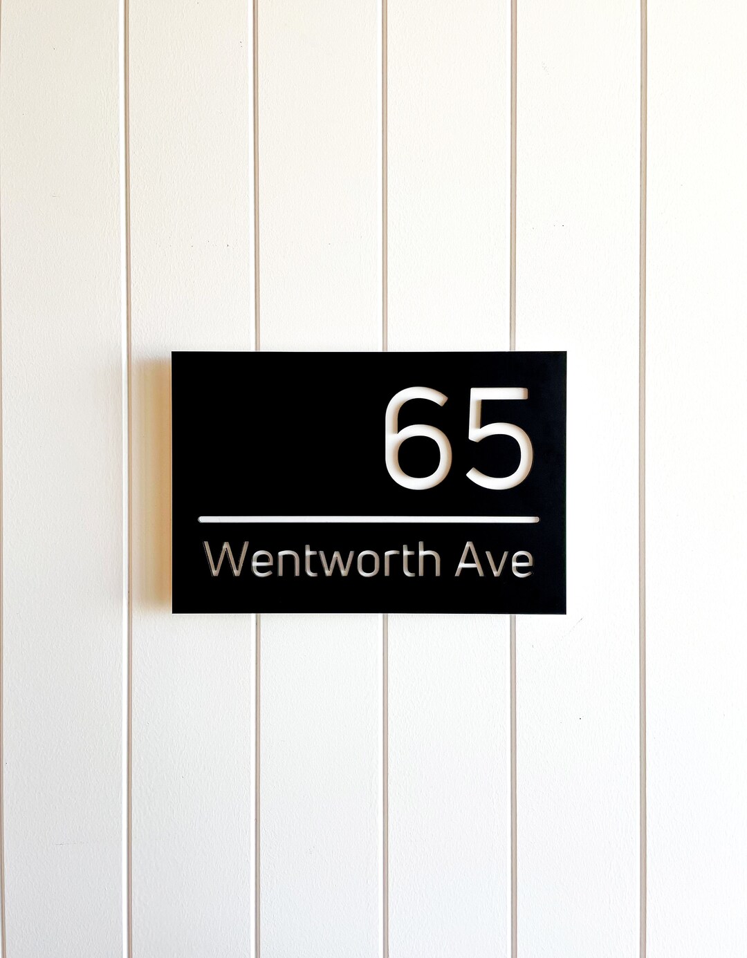 Rectangle House Number Signage Killara Style Letterbox Street Plaque ...