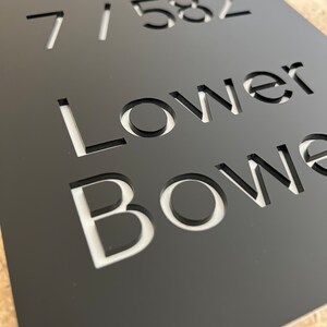 Small (A5) Arch House Number Signage | Manly Dual Layered Style ...