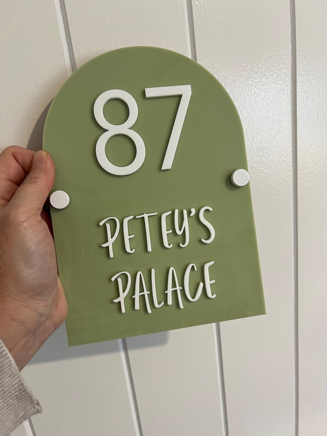 Arch Small House Sign | Street Sign | House Number Plaque - Etsy Australia