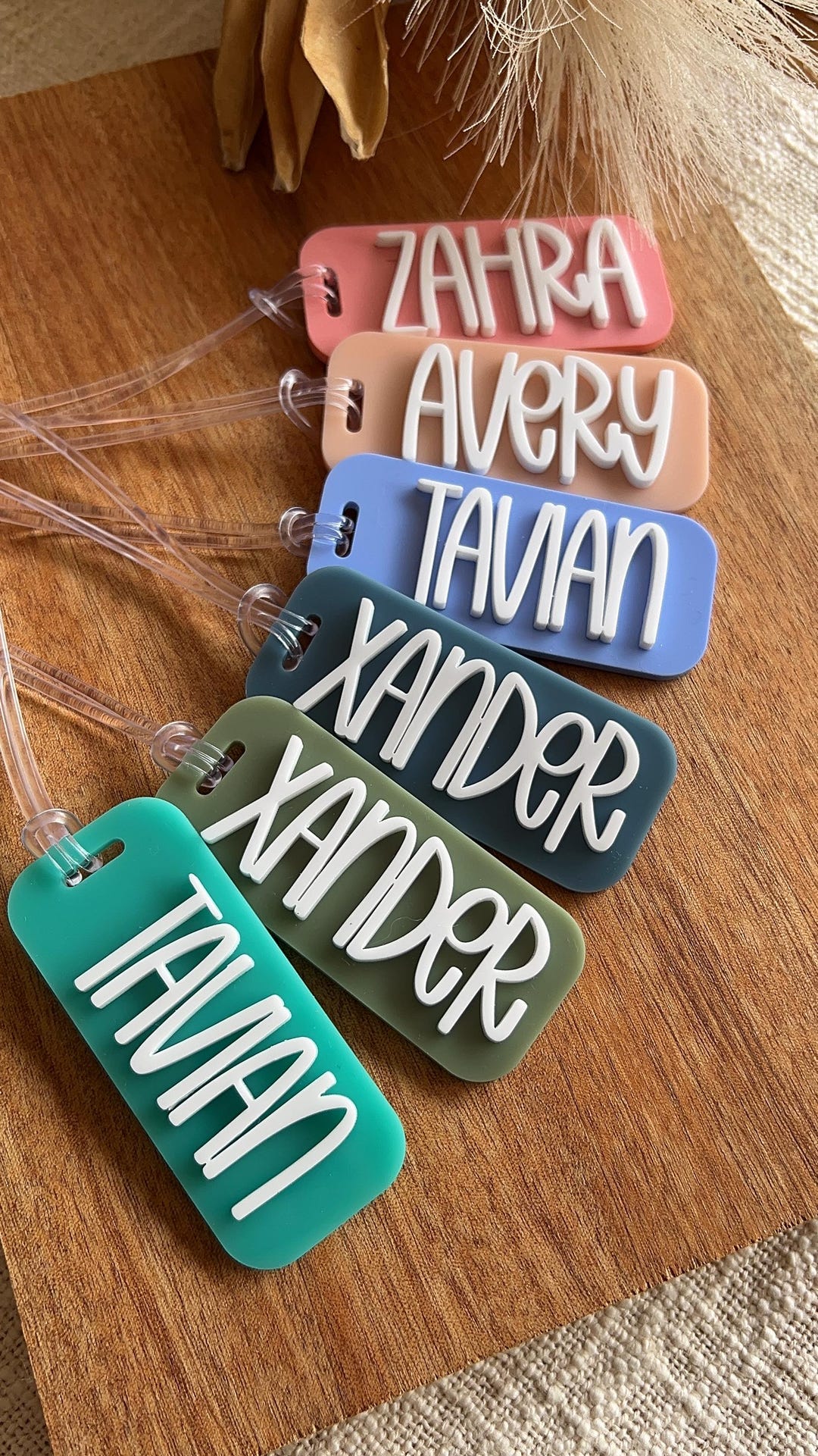 Super Cute Bag Tag Personalised | School Bag Tag | Acrylic Kids Bag Tag ...