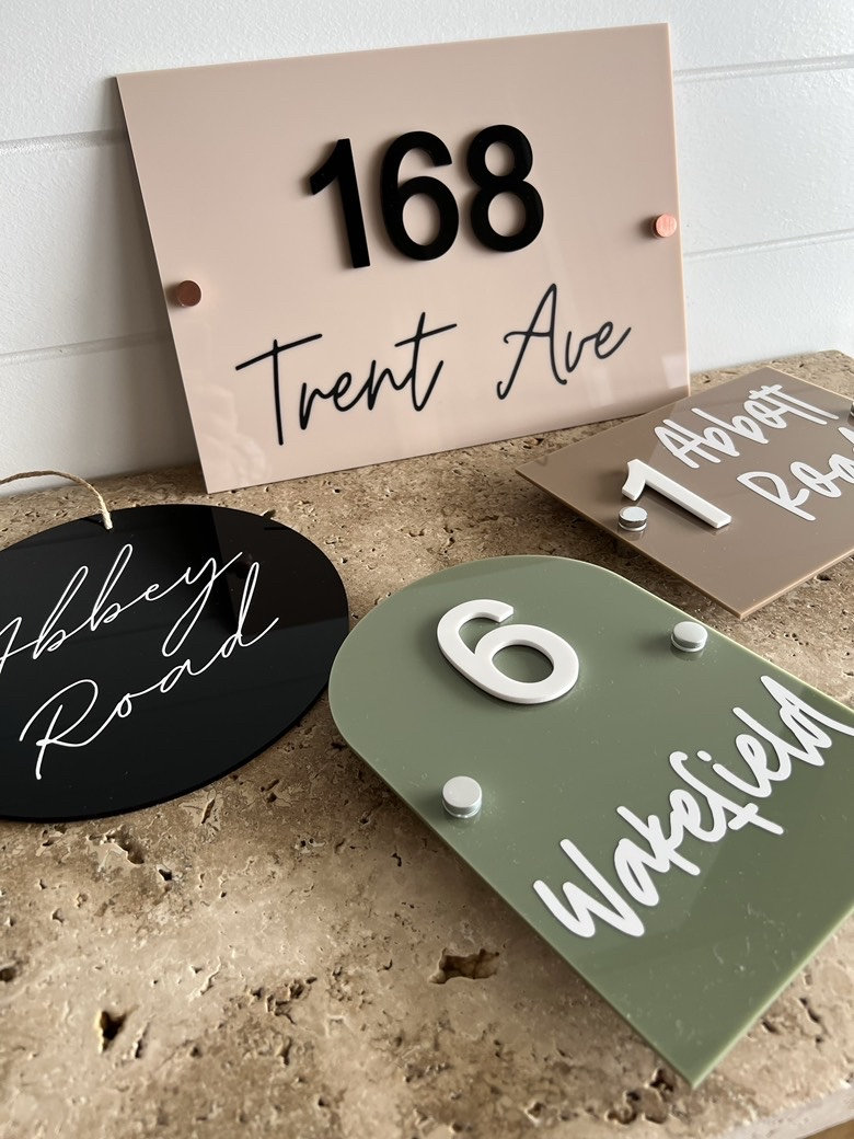 Arch Small House Sign Street Sign House Number Plaque - Etsy Australia