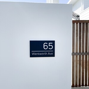 Rectangle House Number Signage Killara Style Letterbox Street Plaque ...