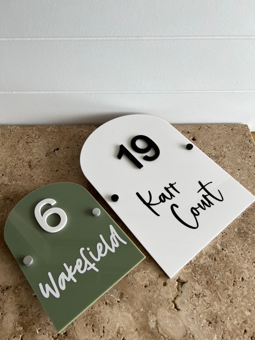 Arch Small House Sign Street Sign House Number Plaque - Etsy Australia