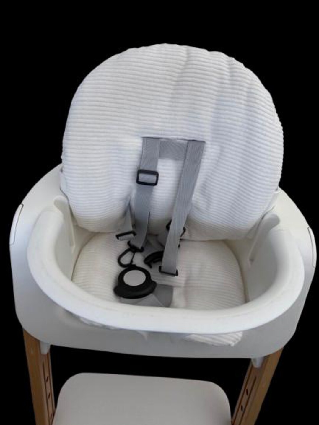 Cushions Chair Covers Upholstery for Stokke Steps High Chair Ribbed ...