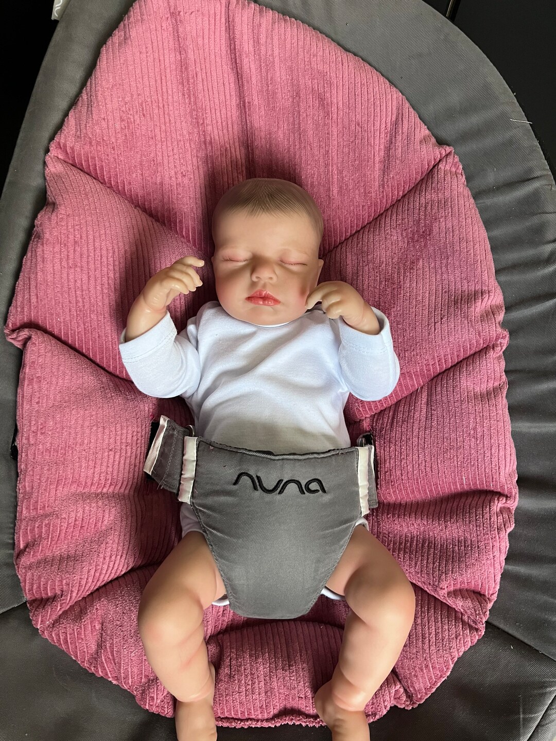 Inlay Reduce Pillow for the Nuna Leaf Grow Curve Inlay Pillow Old Pink ...