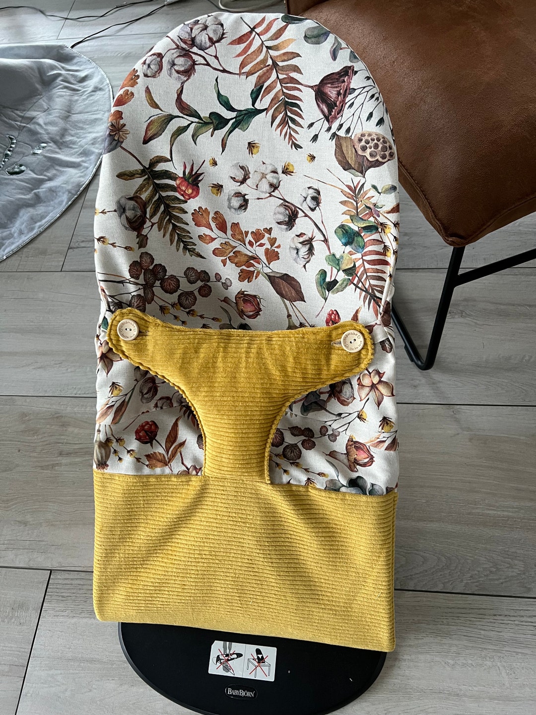 Cover Fits Baby Bouncer Bouncer With Buttons, Multiple Fabrics Possible ...
