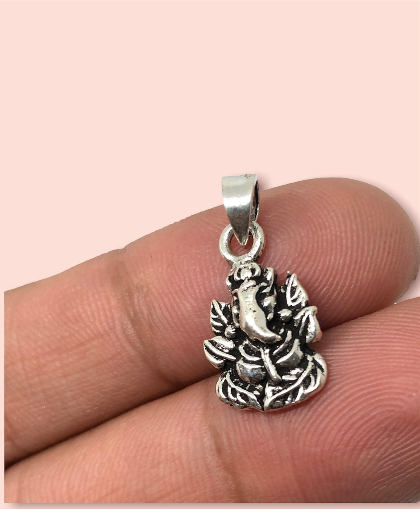Ganesh Pendant 925 Sterling Silver Hindu God Pendant - Etsy