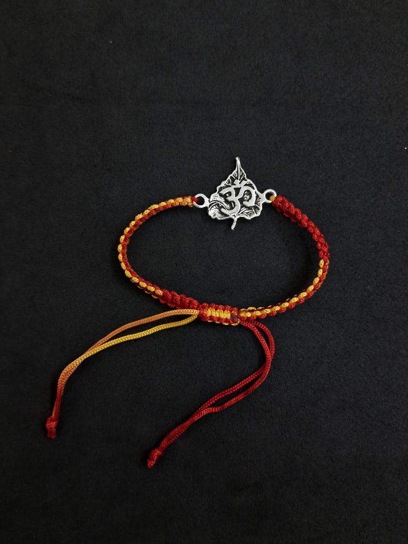 925 Sterling Silver Lord Shiva Thread Rakhi-bracelet, Raksha Bandhan ...