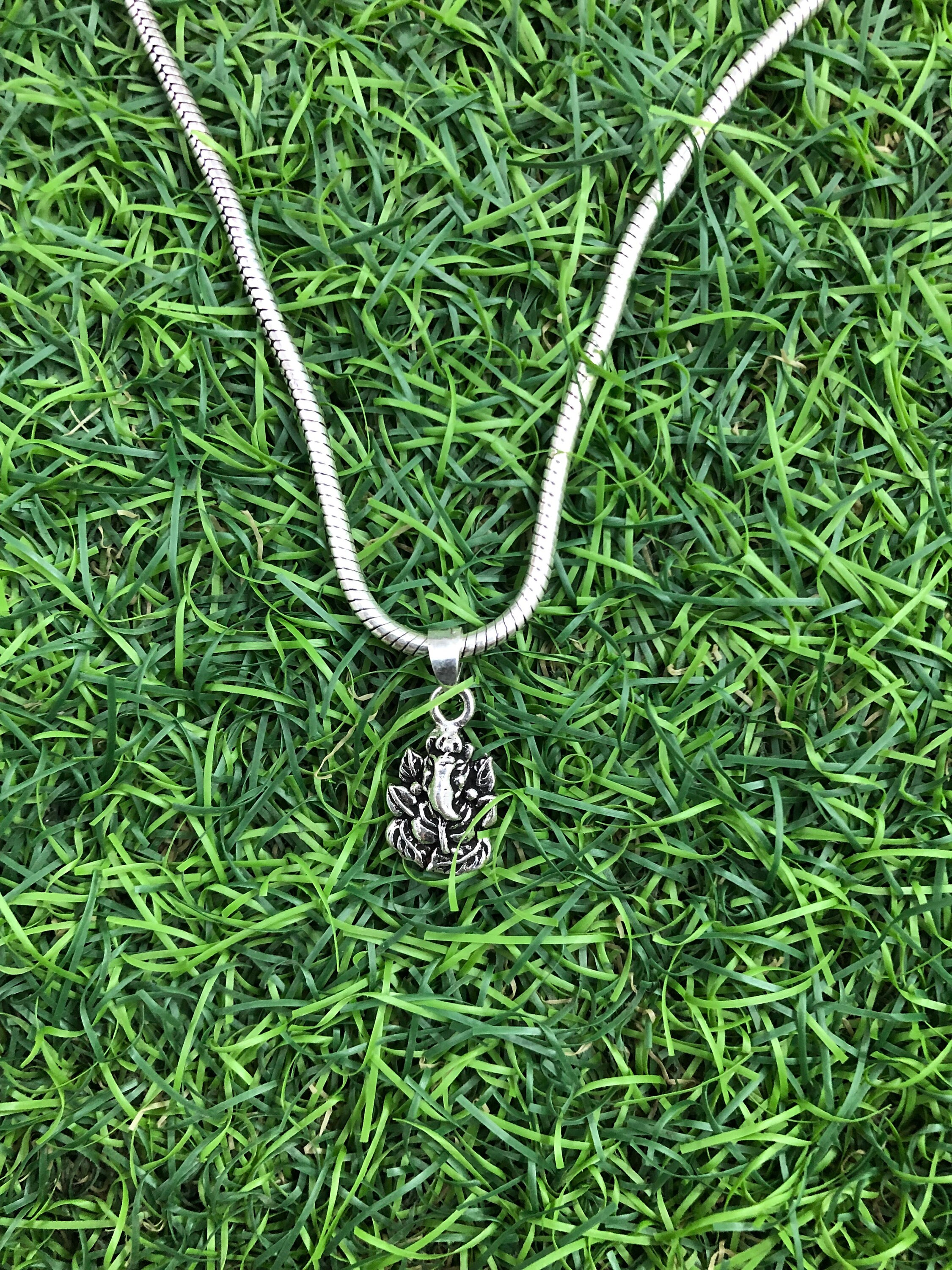 Ganesh Pendant 925 Sterling Silver Hindu God Pendant - Etsy