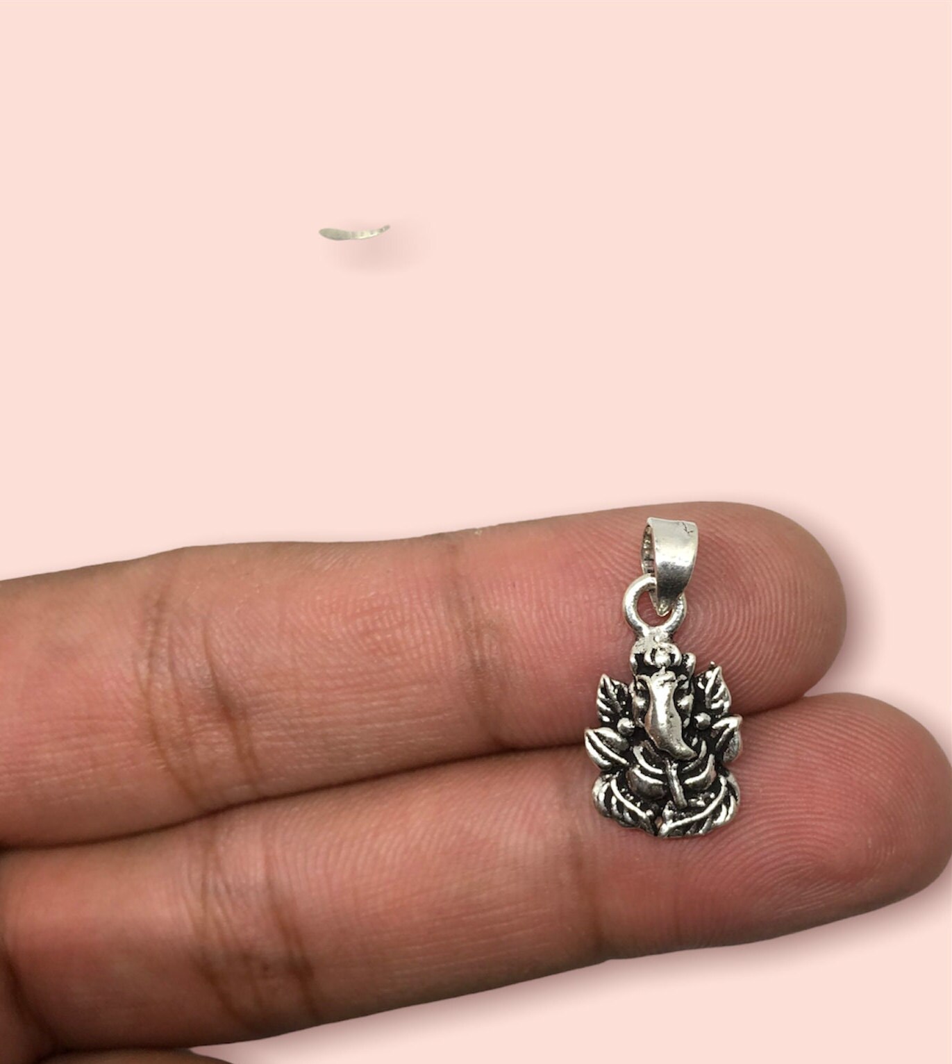 Ganesh Pendant 925 Sterling Silver Hindu God Pendant - Etsy